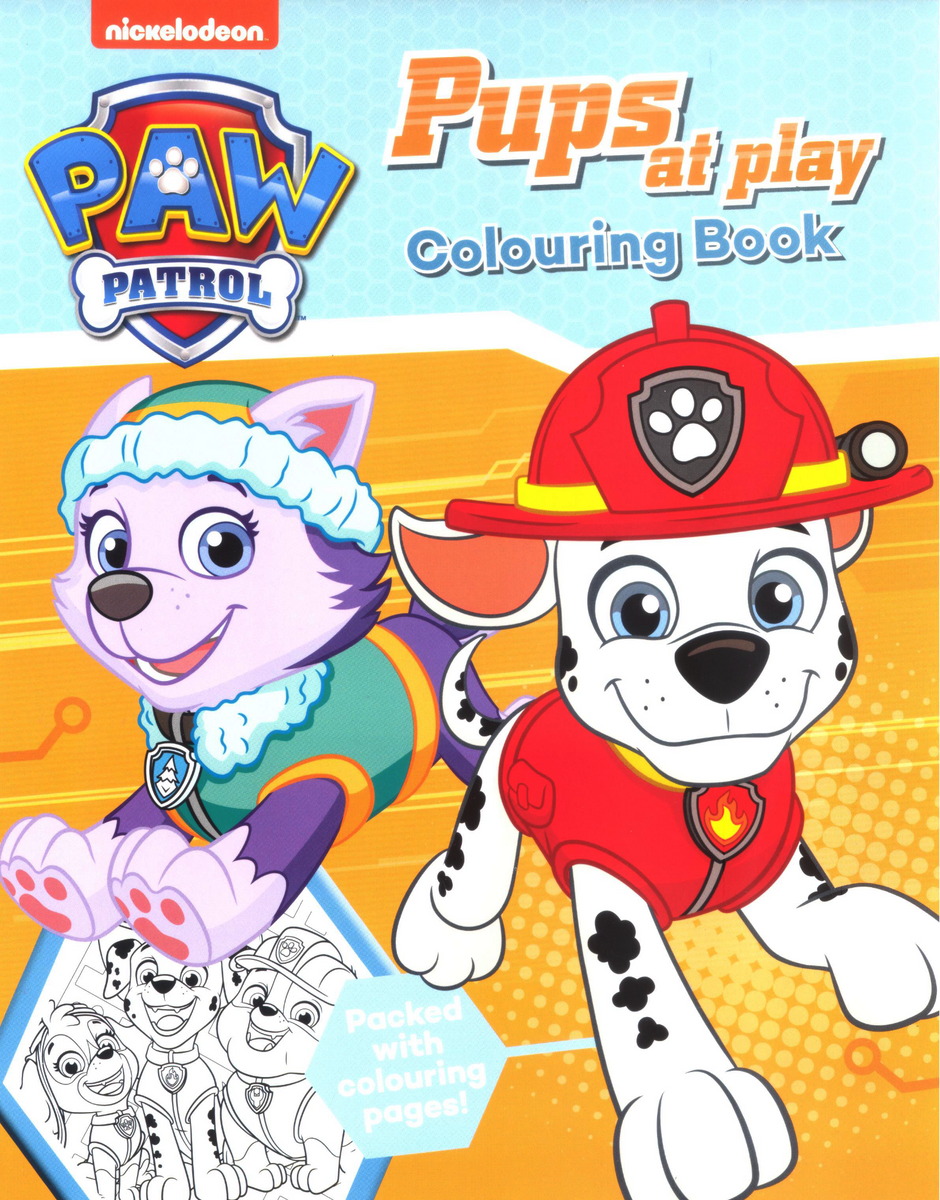 nick jr coloring book paw patrol