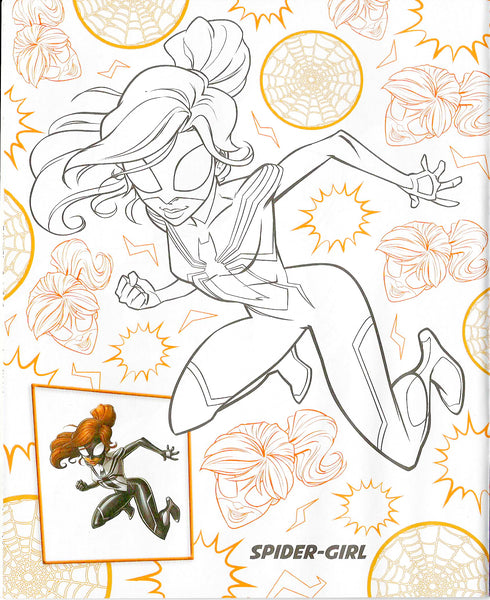 spider woman coloring book